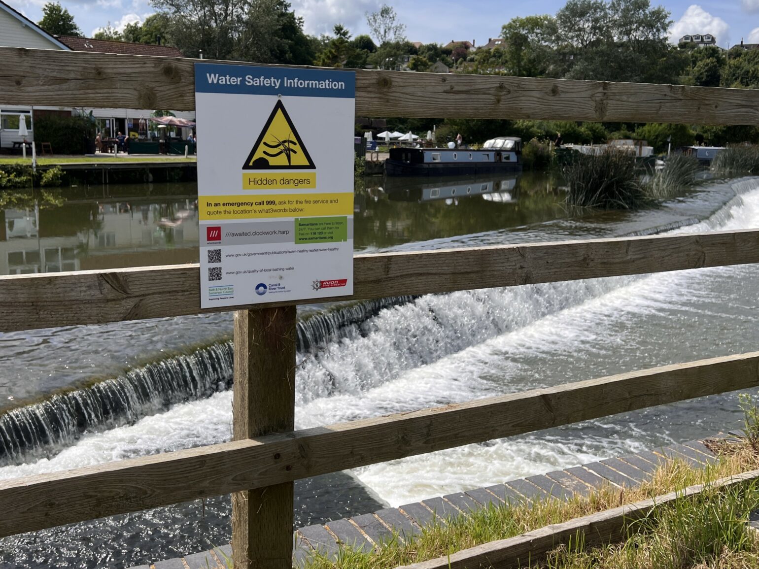 New safety signs installed at Saltford and Bath ahead of World Drowning ...